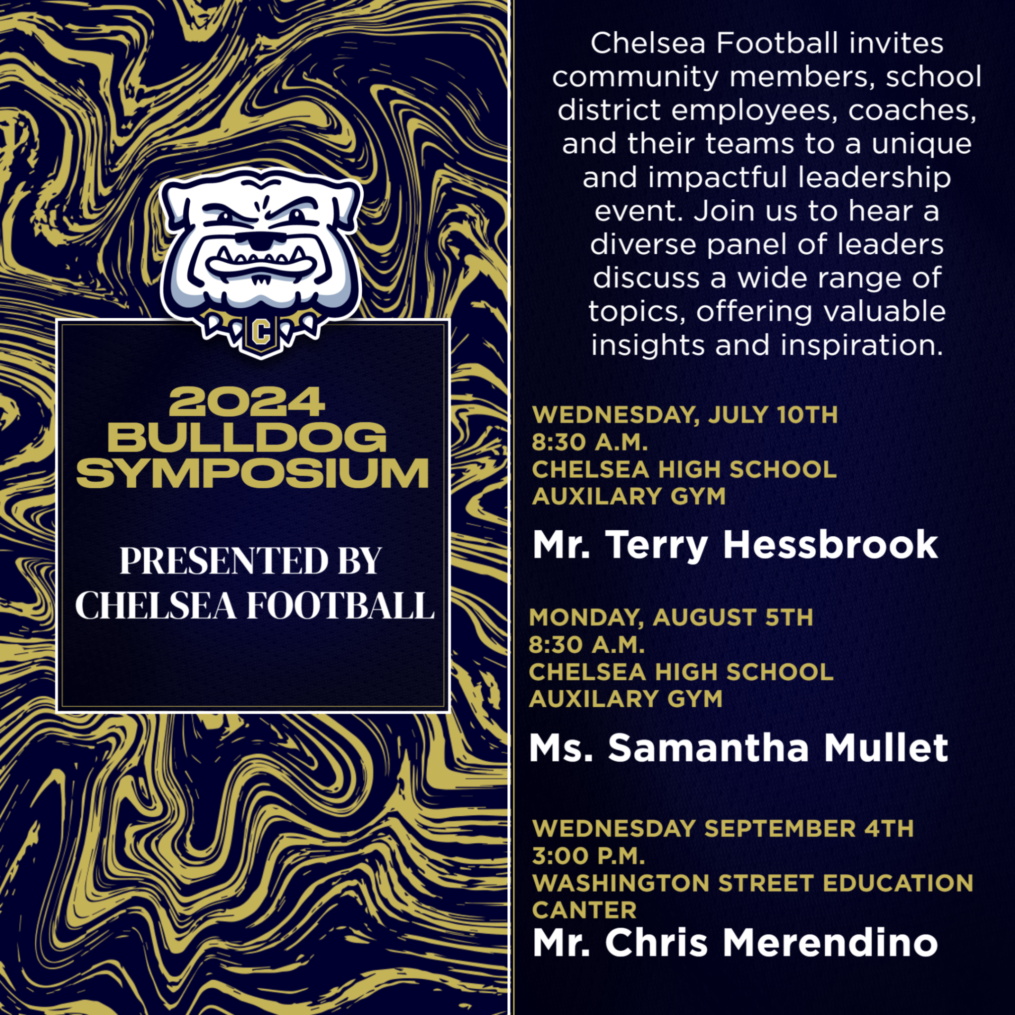 Chelsea Football Announces Upcoming Bulldog Symposium Speakers and ...
