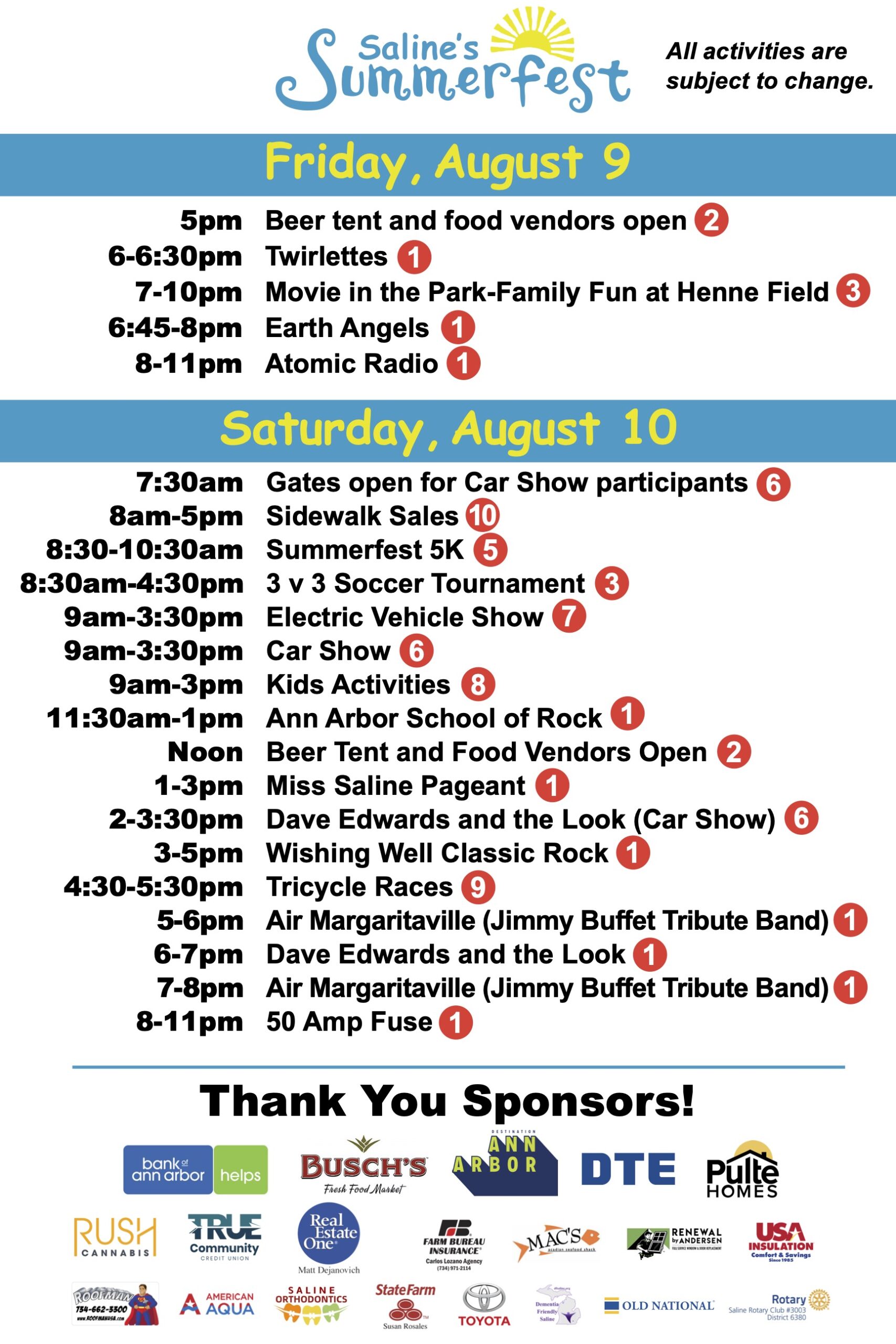 Celebrate Saline's Summerfest 2024 for a Weekend Full of Fun - The Sun ...