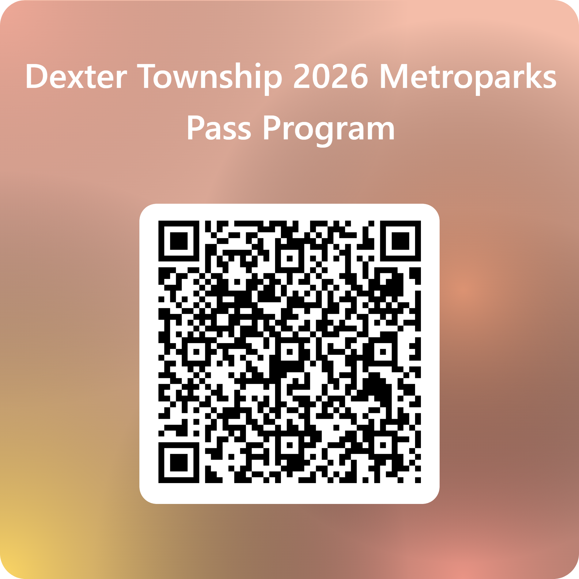 Dexter Township QR Code 2026 - The Sun Times News