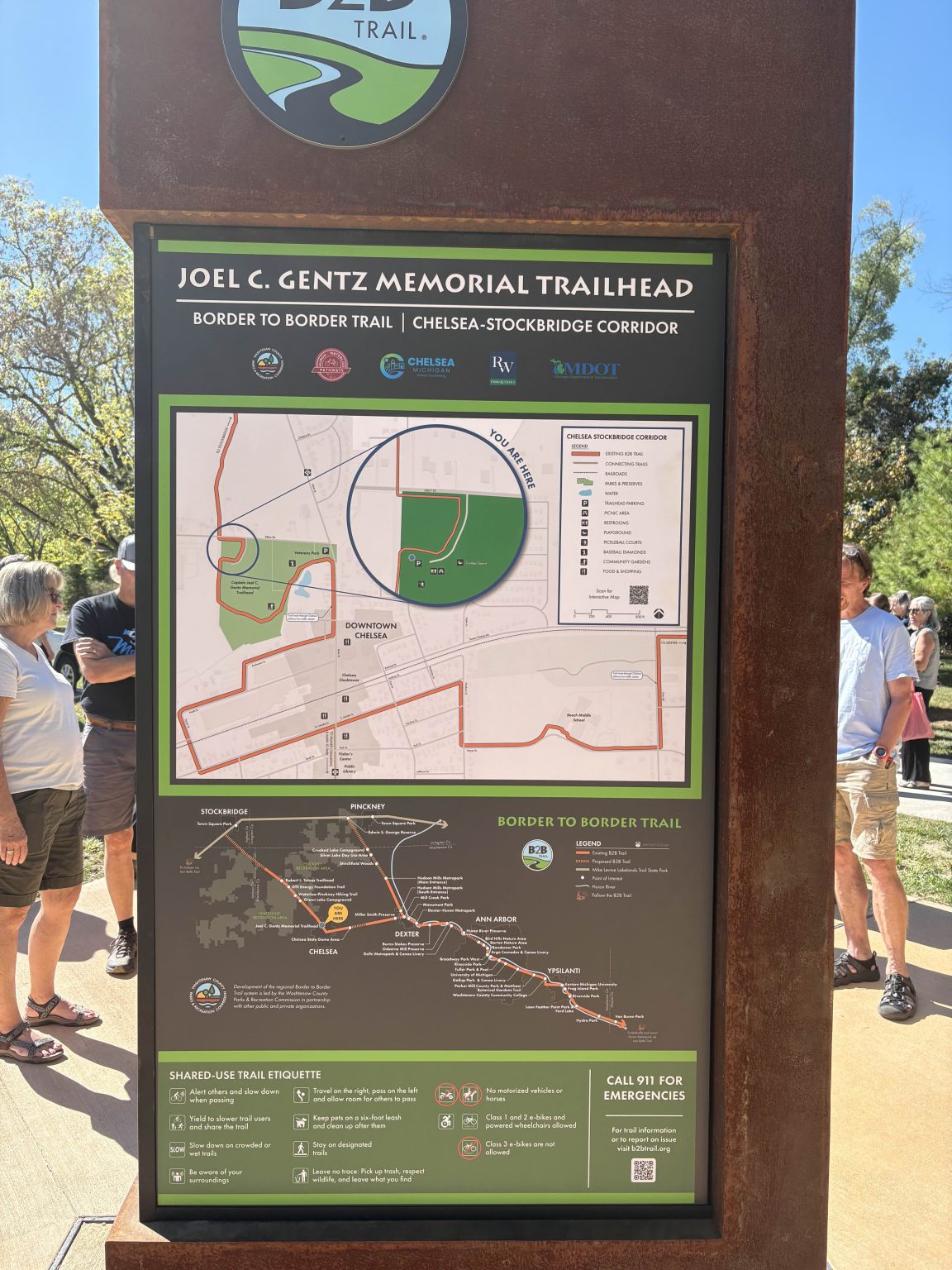 TimberTown Trailhead Dedicated to Local Rescue Officer - The Sun Times News